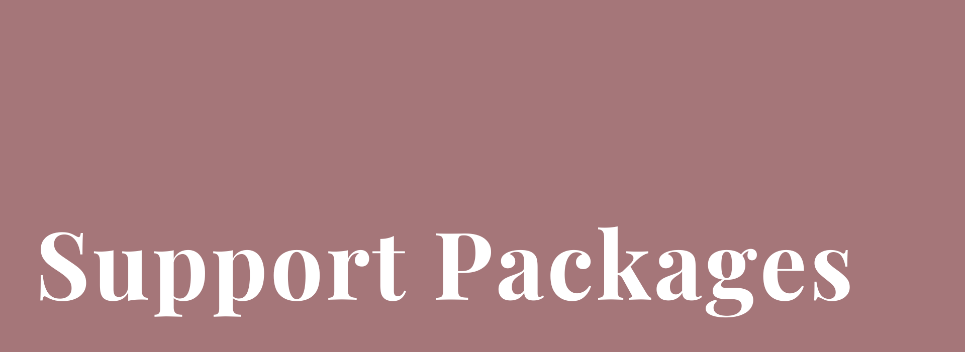 Support Packages – Pink Pearl Canada